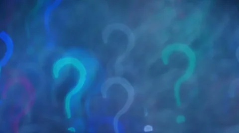 Question marks. Out of focus lights back... | Stock Video | Pond5