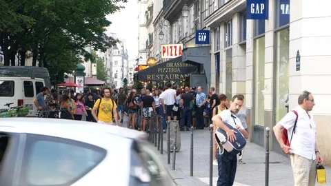 Queue In Restaurant Stock Footage ~ Royalty Free Stock Videos | Pond5