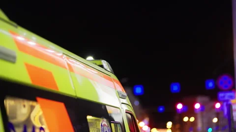Quick Action: Ambulance with Flashing Li... | Stock Video | Pond5