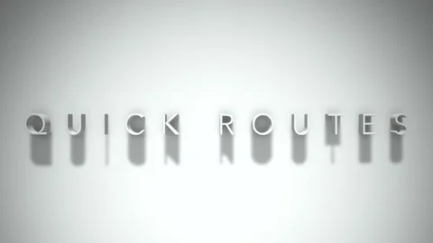 quick routes 3D title animation white te... | Stock Video | Pond5
