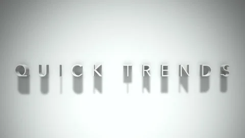 quick trends 3D title animation white te... | Stock Video | Pond5