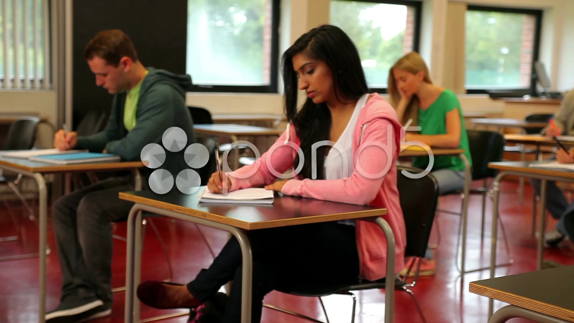 Student Sitting In A Chair
