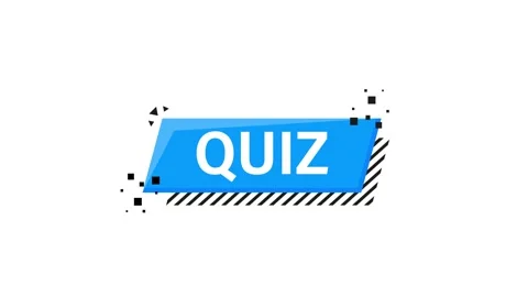 Quiz blue banner in 3D style on white ba... | Stock Video | Pond5