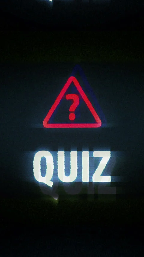 Quiz question mark symbol on analog scre... | Stock Video | Pond5