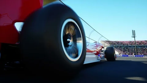 Race car. Formula 1. Very fast driving. ... | Stock Video | Pond5