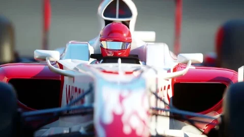 Race car. Formula 1. Very fast driving. ... | Stock Video | Pond5
