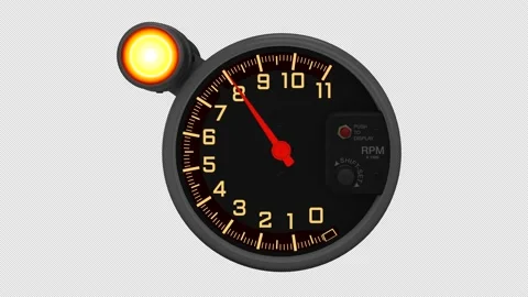 Race Car Tachometer Animation - Sport Ca... | Stock Video | Pond5