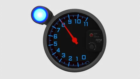 Race Car Tachometer Animation - Sport Ca... | Stock Video | Pond5