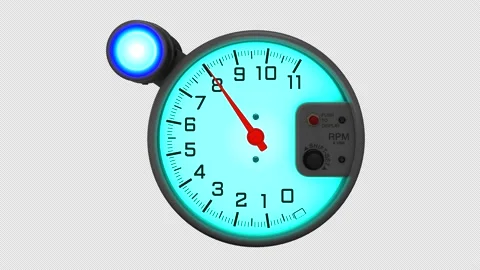 Race Car Tachometer Animation - Sport Ca... | Stock Video | Pond5
