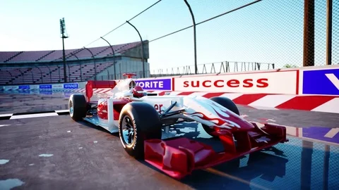 Racer of formula 1 in a racing car. Race... | Stock Video | Pond5