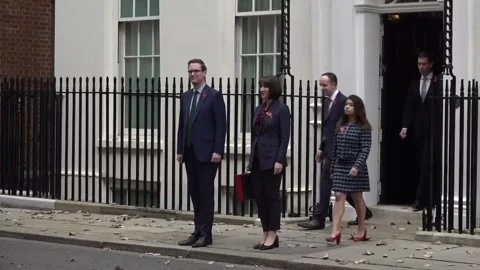 Rachel Reeves leaves No 11 to deliver Au... | Stock Video | Pond5