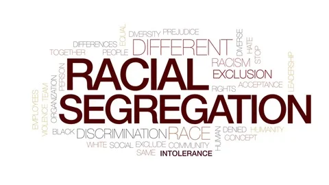 Racial segregation animated word cloud, ... | Stock Video | Pond5