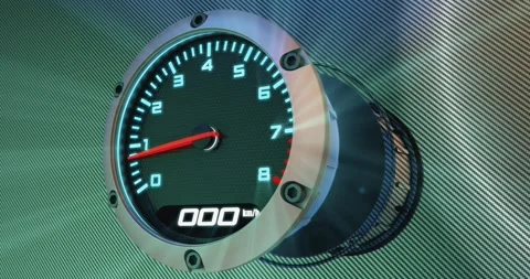 Racing Car Dashboard 3D Animation | Stock Video | Pond5