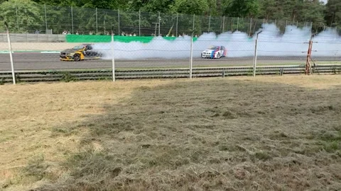 Racing car drifting at Monza Circuit | Stock Video | Pond5