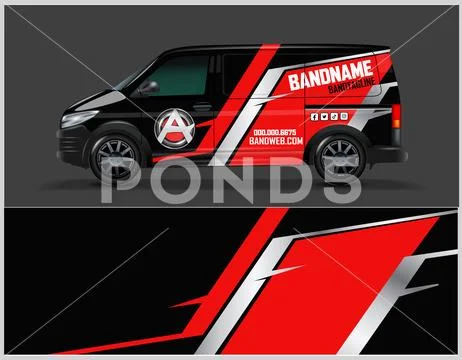 Racing car wrap design, sports car wrap design for Car Signs: Royalty ...