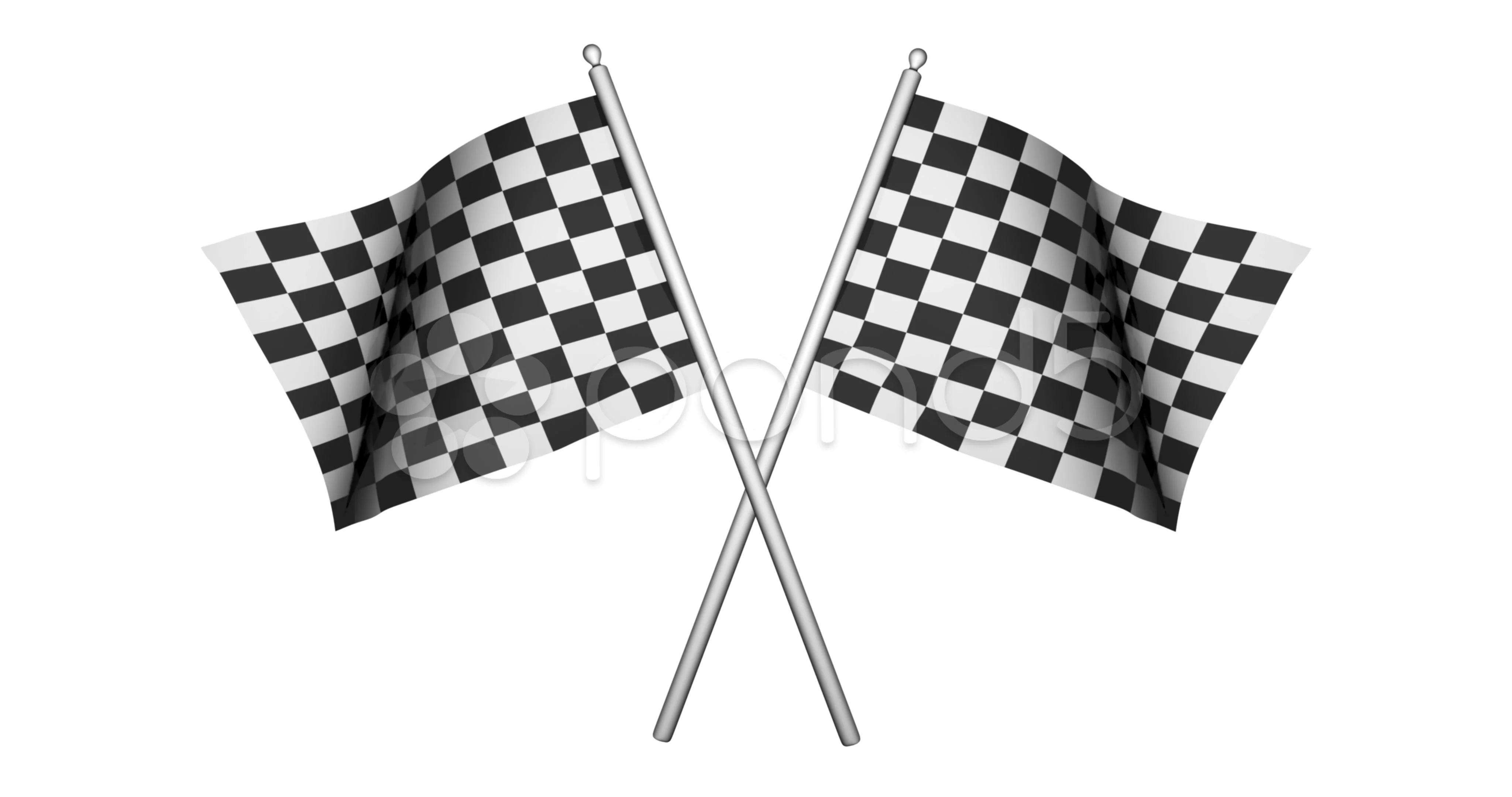 Animated Picture Of Race Flags Finishing Flag Icon Animation Footage