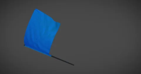 Racing flags - Blue flag looping animati... | Stock Video | Pond5