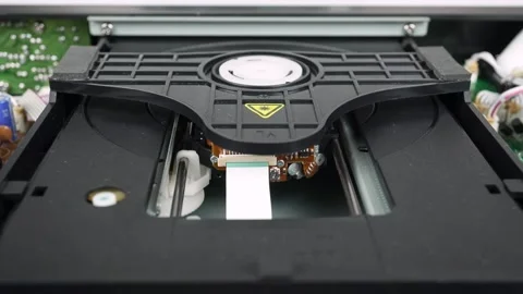 Rack Opening Closing Tray DVD Player. | Stock Video | Pond5