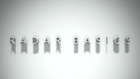 radar basics 3D title animation white te... | Stock Video | Pond5