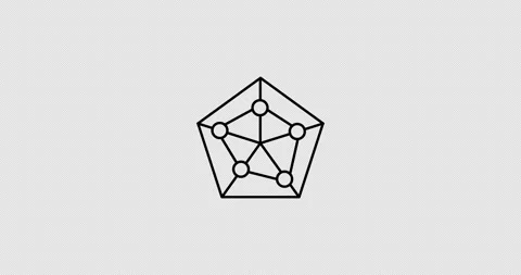 radar chart animated outline icon | Stock Video | Pond5