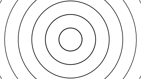 Radar concentric circles, white 4k backg... | Stock Video | Pond5