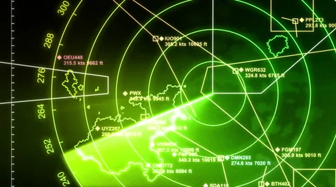Radar Screen Stock Footage ~ Royalty Free Stock Videos | Pond5