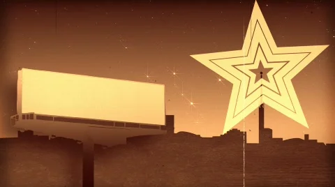 Radar in form of star.Retro style. | Stock Video | Pond5