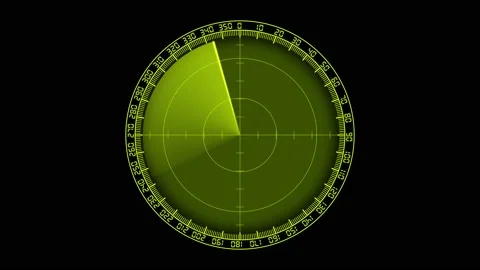 Radar HUD Screen Animation 4K. sonar rad... | Stock Video | Pond5