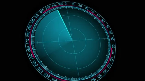 Radar HUD Screen Animation 4K. sonar rad... | Stock Video | Pond5