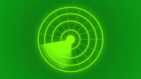 Radar Scan Screen Animation. Green Radar... | Stock Video | Pond5