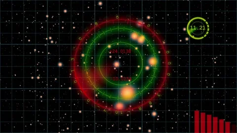 Radar screen digital mapping system abst... | Stock Video | Pond5