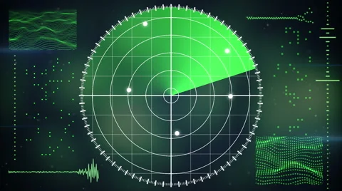 radar screen loopable technology backgro... | Stock Video | Pond5