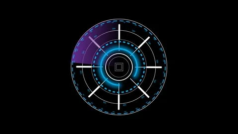 Radar target on black and green screen b... | Stock Video | Pond5