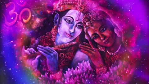 Radha Krishna eternal love Indian god an... | Stock Video | Pond5