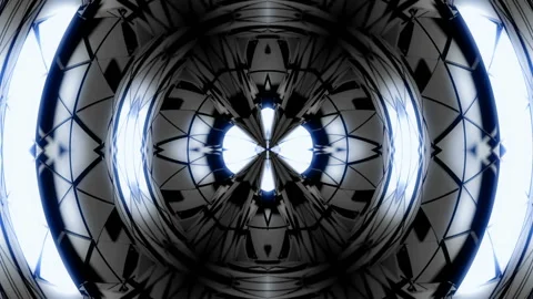 Radial Blue Circle Floor flowing outside... | Stock Video | Pond5