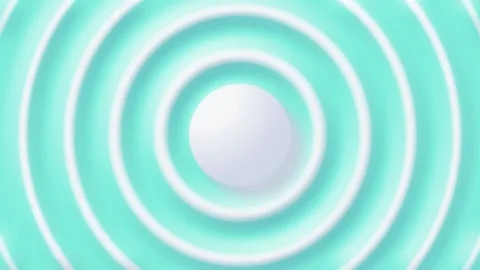 Radial waves animation on blue backgroun... | Stock Video | Pond5