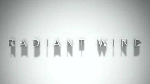 radiant wind 3D title animation white te... | Stock Video | Pond5