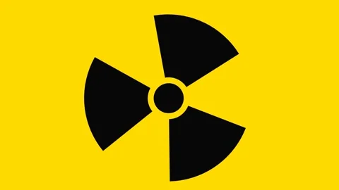 Radiation sign background. 3D animation | Stock Video | Pond5