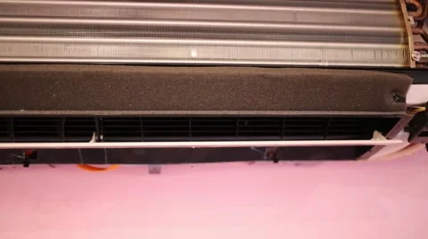 radiator with tubes and plates of indoor... | Stock Video | Pond5
