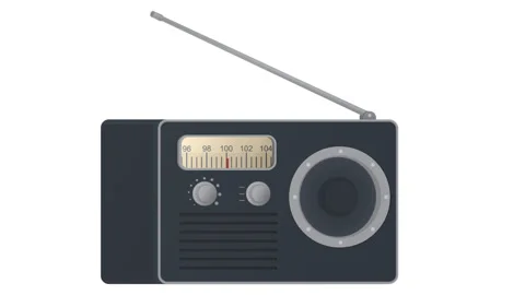 Radio. Animation of a radio with an ante... | Stock Video | Pond5