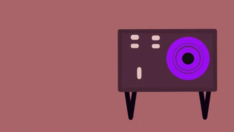 Radio animation, retro music player, Ani... | Stock Video | Pond5