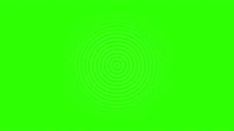 Radio Wave Animation effects on Green Sc... | Stock Video | Pond5