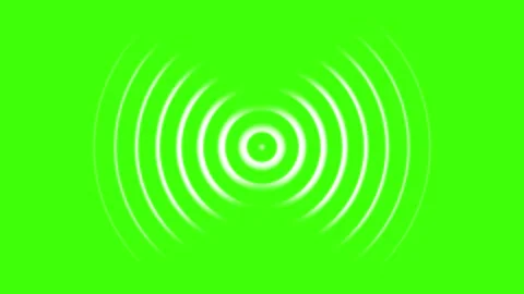 Radio wave looping on green screen backg... | Stock Video | Pond5
