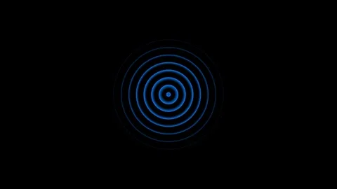 Radio wave signal animated video, techno... | Stock Video | Pond5
