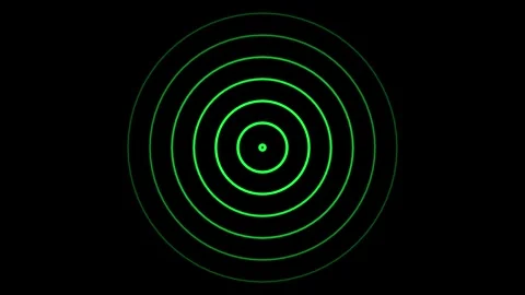 Radio waves animation on the background | Stock Video | Pond5