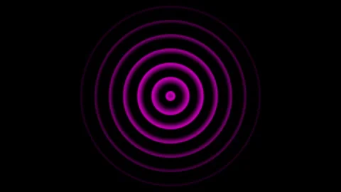 Radio waves animation on the background | Stock Video | Pond5