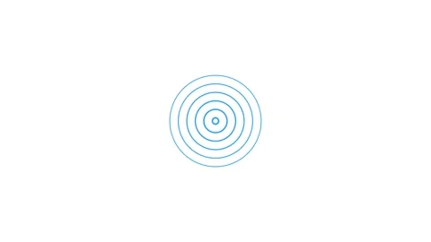 Radio waves animation on background | Stock Video | Pond5