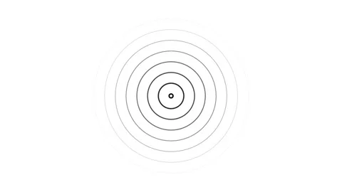 Radio waves animation on white backgroun... | Stock Video | Pond5