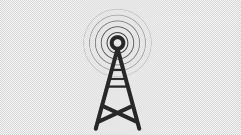 Radio Tower Animation Stock Video Footage | Royalty Free Radio Tower ...