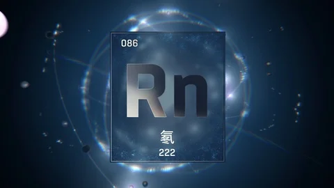 Radon as Element 86 of the Periodic Tabl... | Stock Video | Pond5